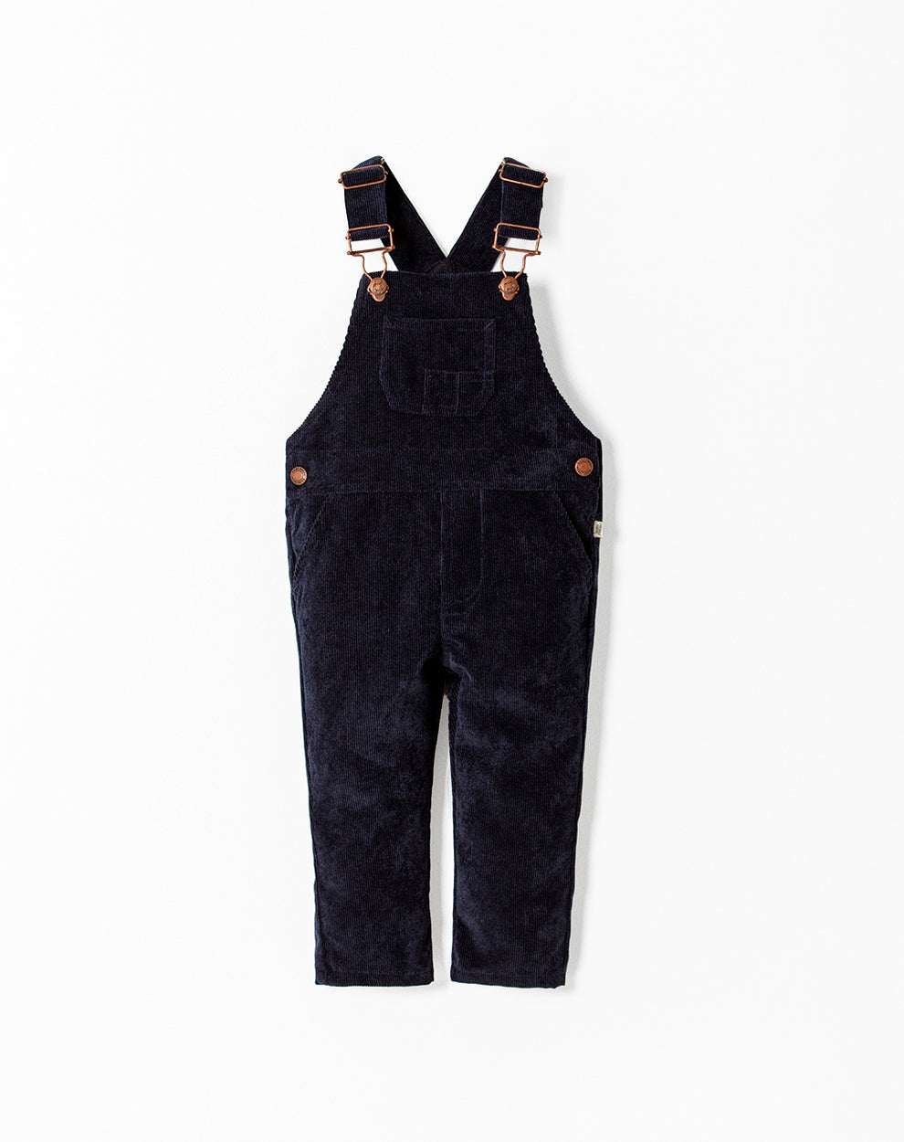 Overol regular corduroy azul niño