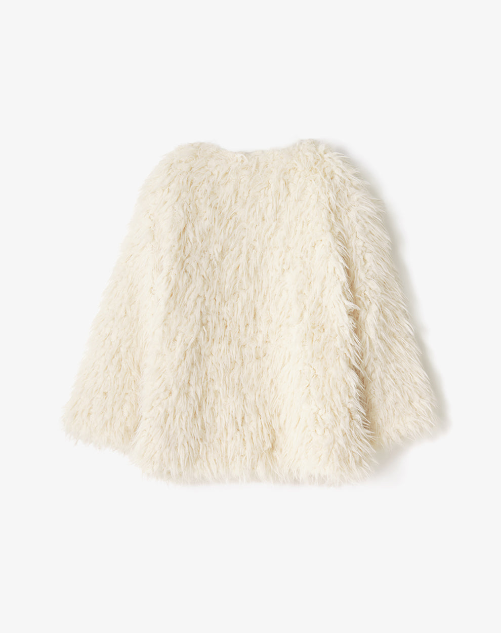 Chaqueta regular fit sin capucha crema